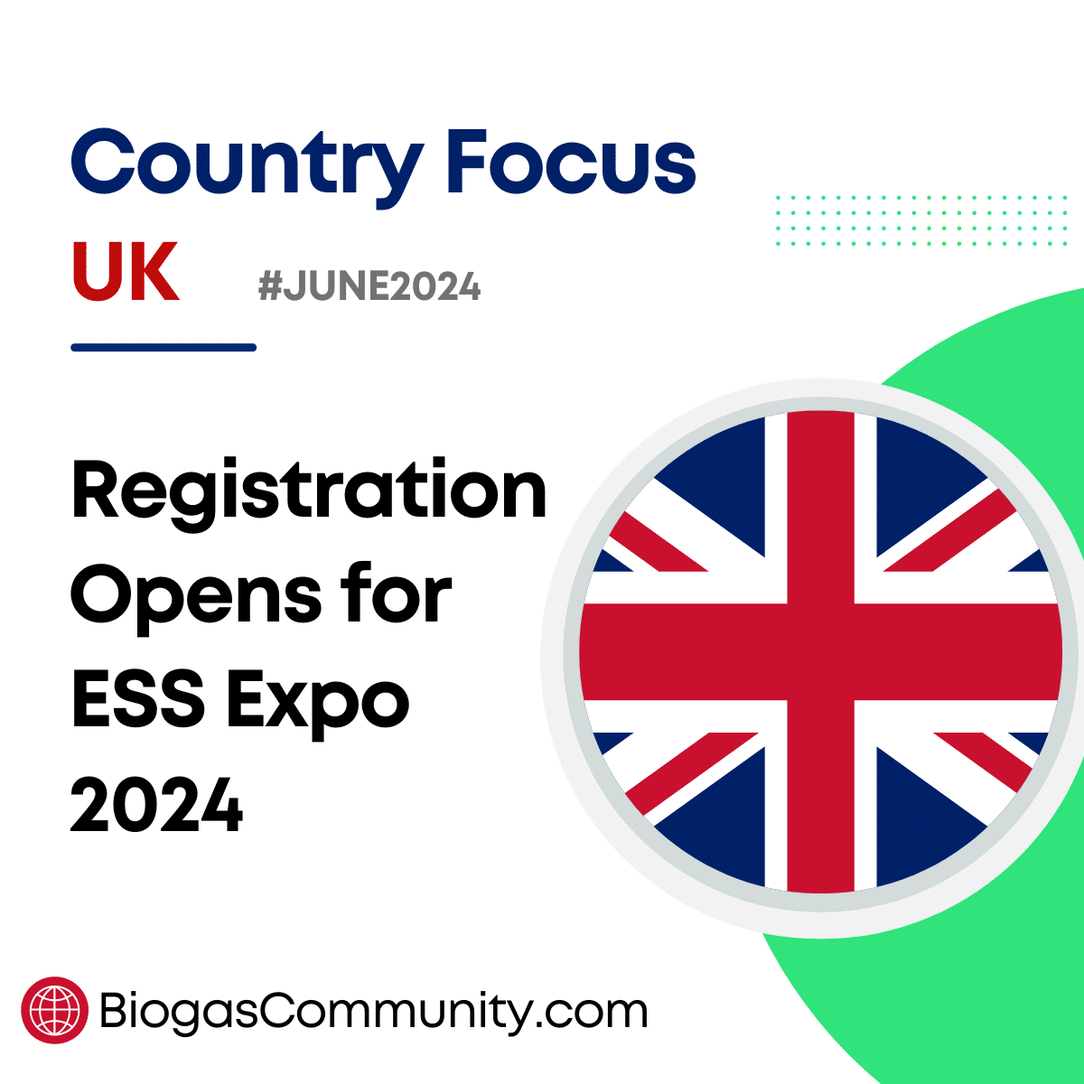 Registration opens for ESS Expo 2024 - Biogas Community
